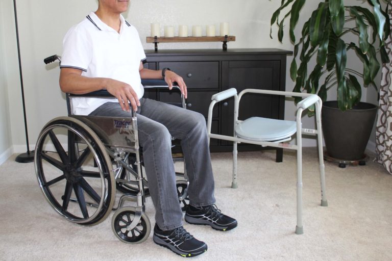 How To Transfer From Wheelchair To Commode